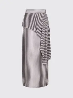 TELA Tilda Striped Viscose Skirt