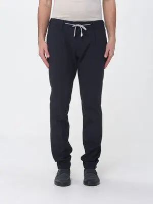 Eleventy Wool Drawstring Trousers - Blue