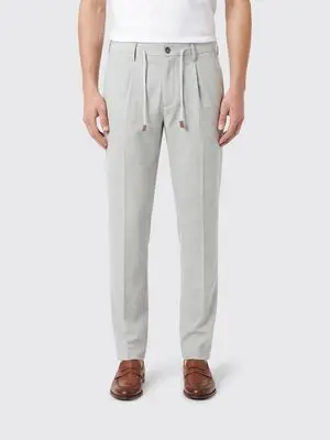 Eleventy Wool Drawstring Trousers - Grey