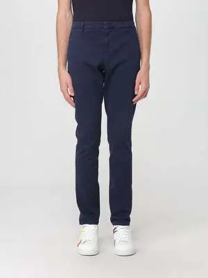 DONDUP Tailored Straight Leg Trousers - Blue