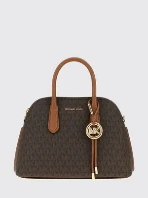 Michael Kors Freddie Monogram Canvas Handbag With Logo Charm - Yellow