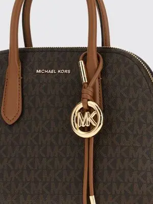 Michael Kors Freddie Monogram Canvas Handbag With Logo Charm