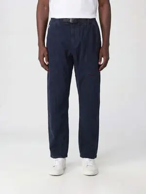 Gramicci Gramicci Cotton Trousers With Drawstring Waist And Straight Hem Blue