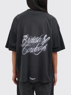 REPRESENT Printed Cotton Oversized T-shirt - Black