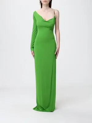 Elisabetta Franchi Jersey One Shoulder Dress - Green