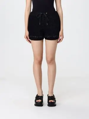 Sacai Cotton Blend Drawstring Shorts Black