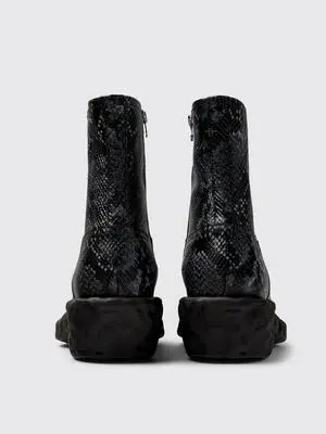 Camper Ankle Boots With Snakeskin Finish