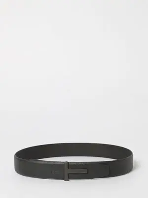 TOM FORD Logo Buckle Belt - Black