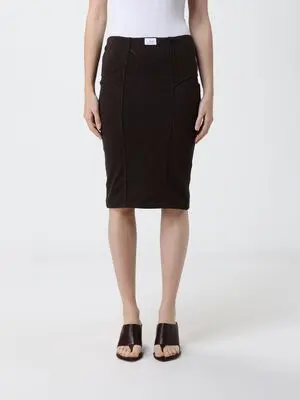 MAGLIANO Stretch Jersey Midi Skirt - Brown