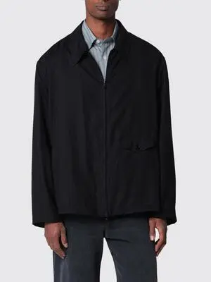 Our Legacy Relaxed Fit Nylon Shirt Jacket With Zip Closure - Black