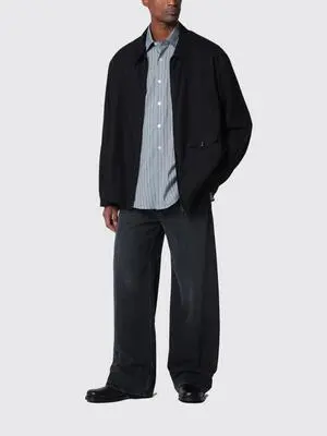 Our Legacy Relaxed Fit Nylon Shirt Jacket With Zip Closure