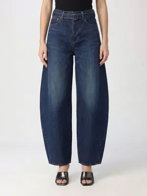 Sacai Baggy Cotton Denim Jeans - Blue