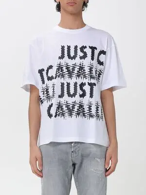 Just Cavalli Cotton T-shirt With Logo - White