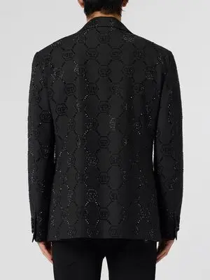 Philipp Plein Pp Rhinestone Single-breasted Blazer