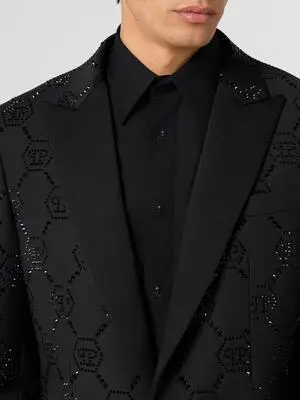 Philipp Plein Pp Rhinestone Single-breasted Blazer