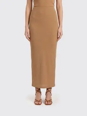 ARMARIUM Jackie Long Mesh Pencil Skirt - Beige