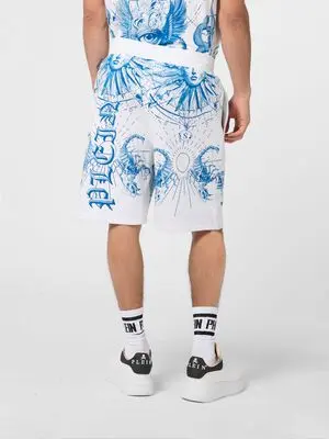 Philipp Plein Graphic Print Knee-length Jogging Shorts