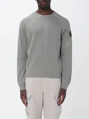 PARAJUMPERS Cotton Crew-neck Sweatshirt With Logo - Grey