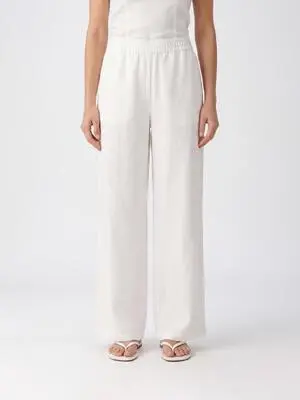 AMI Paris Linen Blend Palazzo Trousers
