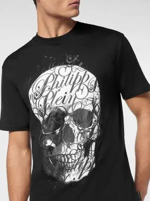 Philipp Plein Skull Cotton T-shirt - Black