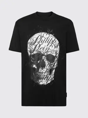 Philipp Plein Skull Cotton T-shirt - Black