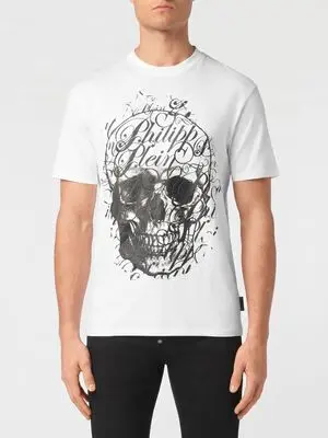 Philipp Plein Skull Cotton T-shirt - White