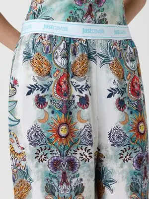 Just Cavalli Printed Palazzo Trousers