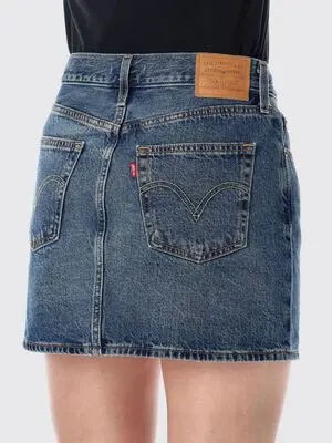 LEVI'S Cotton Mini Skirt - Denim