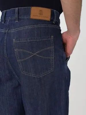 Brunello Cucinelli Tapered Fit Cotton Denim Jeans
