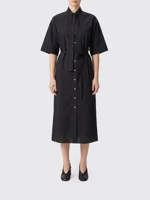LEMAIRE Cotton And Silk Chemisier Dress - Black