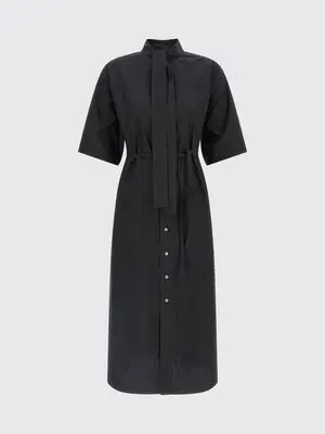 LEMAIRE Cotton And Silk Blend Shirt Dress With Scarf Collar