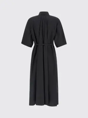 LEMAIRE Cotton And Silk Blend Shirt Dress With Scarf Collar