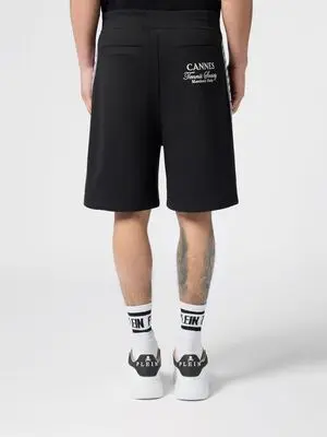 Philipp Plein Cotton Blend Jogging Shorts