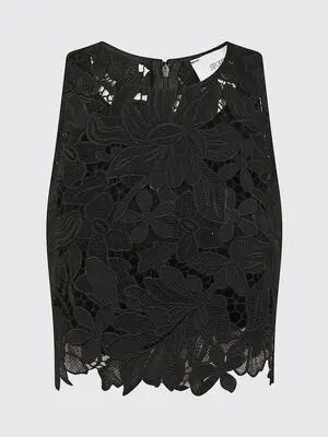 Sportmax Cropped Lace Top - Black