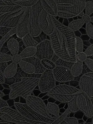 Sportmax Cropped Lace Top - Black