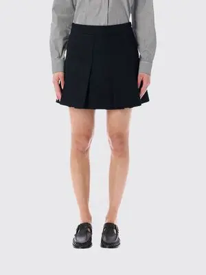 A.p.c. Cotton Blend And Wool Blend Skirt - Blue