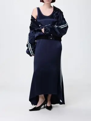 Off-White Satin Midi Dress