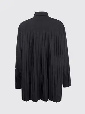 Sportmax Pleated Cotton Blend Shirt - Black