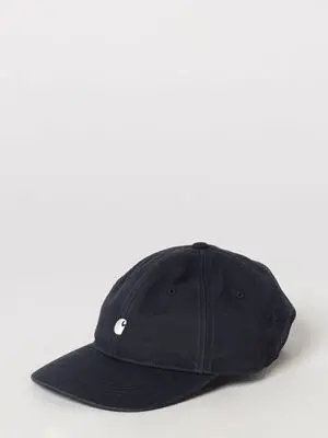 Carhartt Work In Progress Cotton Baseball Cap With Logo Blue