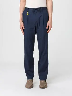 MANUEL RITZ Trousers Men Colour Blue