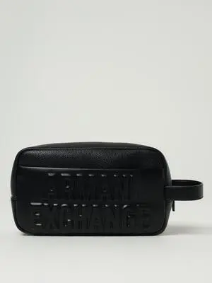 Armani Exchange Embellished Cosmetic Pouch - Black