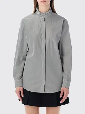 A.p.c. Striped Organic Cotton Shirt - Black