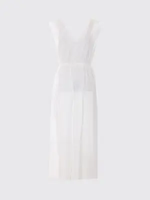Patrizia Pepe A-line Midi Dress With Logo Buckle Belt