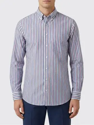 Aspesi Classic Striped Cotton Shirt - Blue