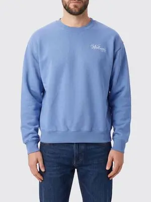 SPORTY & RICH Relaxed Fit Slogan Print Cotton Sweatshirt - White