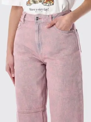 GANNI Cropped Organic Cotton Denim Jeans