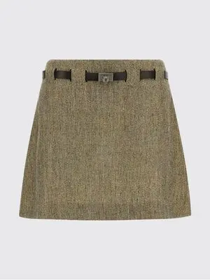 FERRAGAMO Linen Mini Skirt