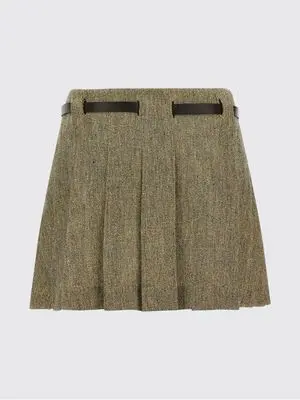 FERRAGAMO Linen Mini Skirt