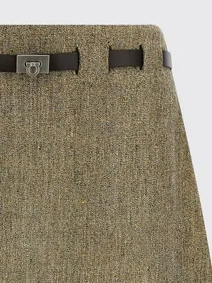 FERRAGAMO Linen Mini Skirt