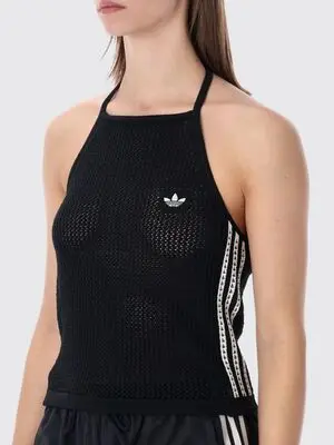 ADIDAS ORIGINALS Halterneck Cropped Top In Recycled Technical Fabric